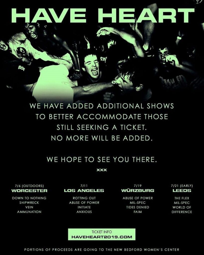 HAVE HEART reunite; playing exclusive reunion shows this Summer ...